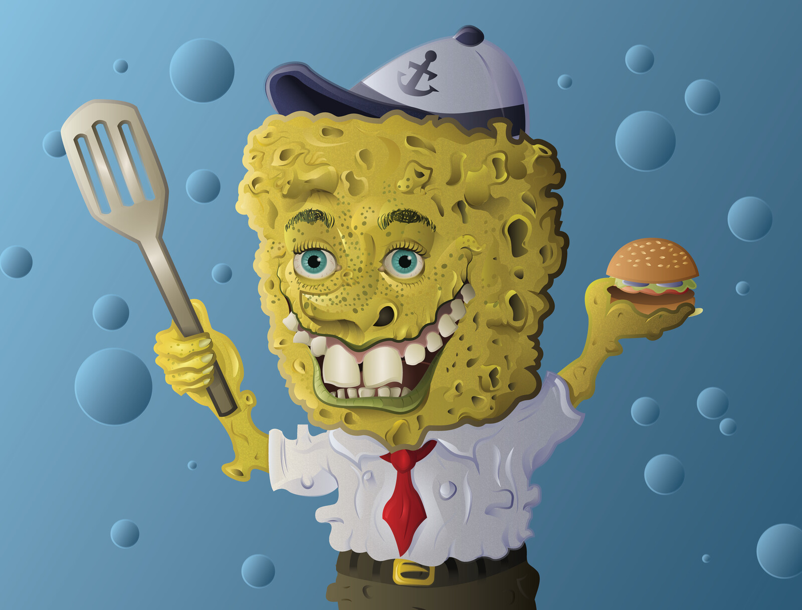 Hyper Realistic Spongebob Drawing
