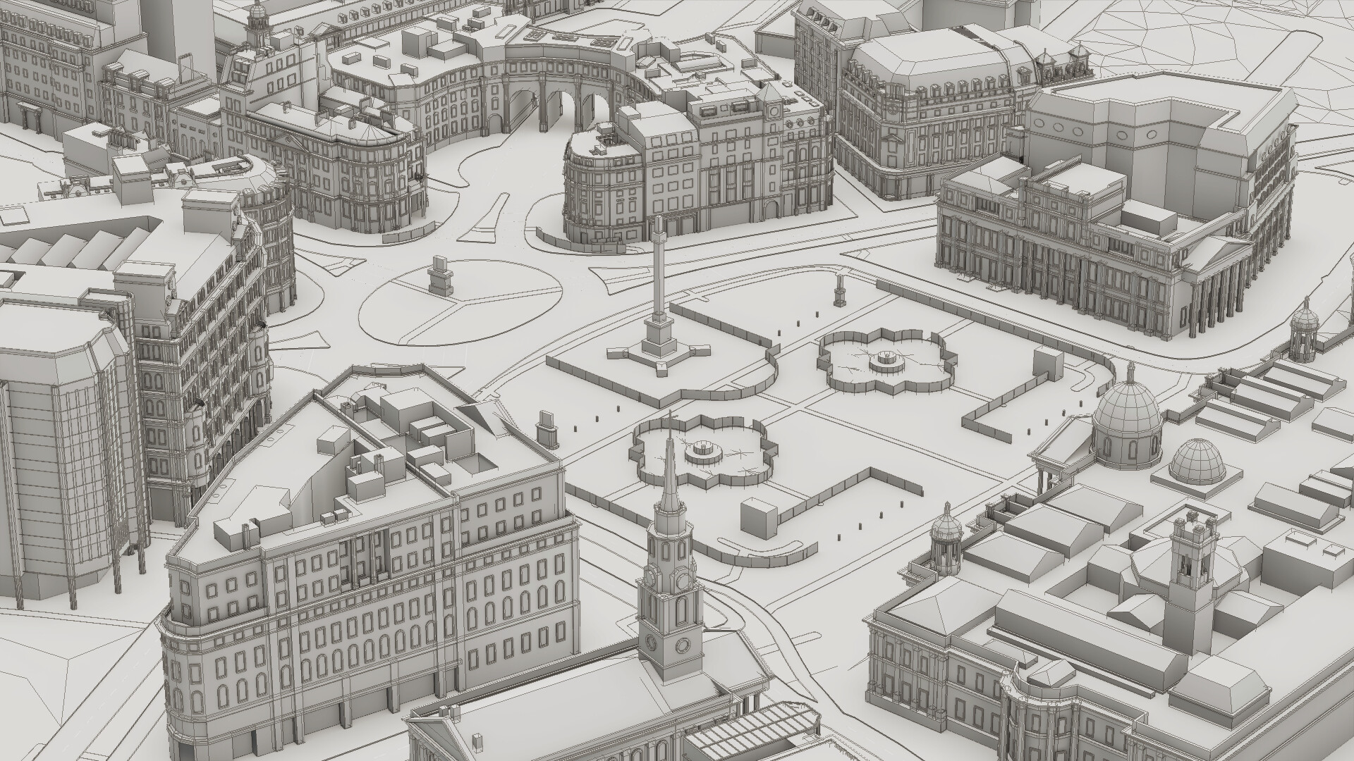 ArtStation - Trafalgar square. London.