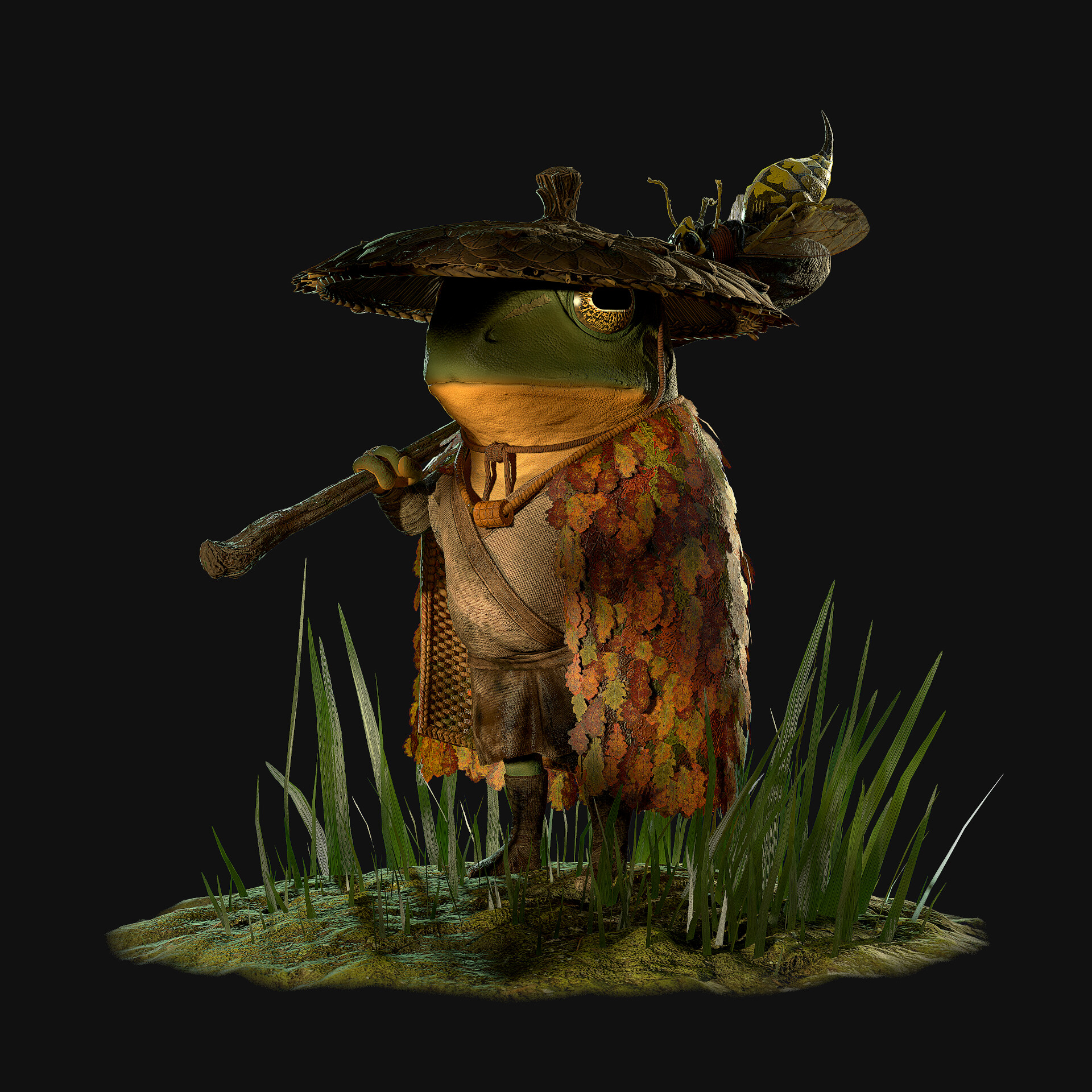 ArtStation - Samurai Frog