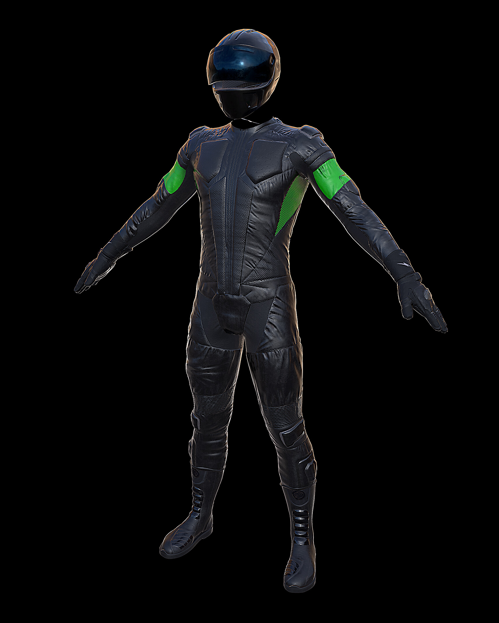 ArtStation - Male Biker Outfit