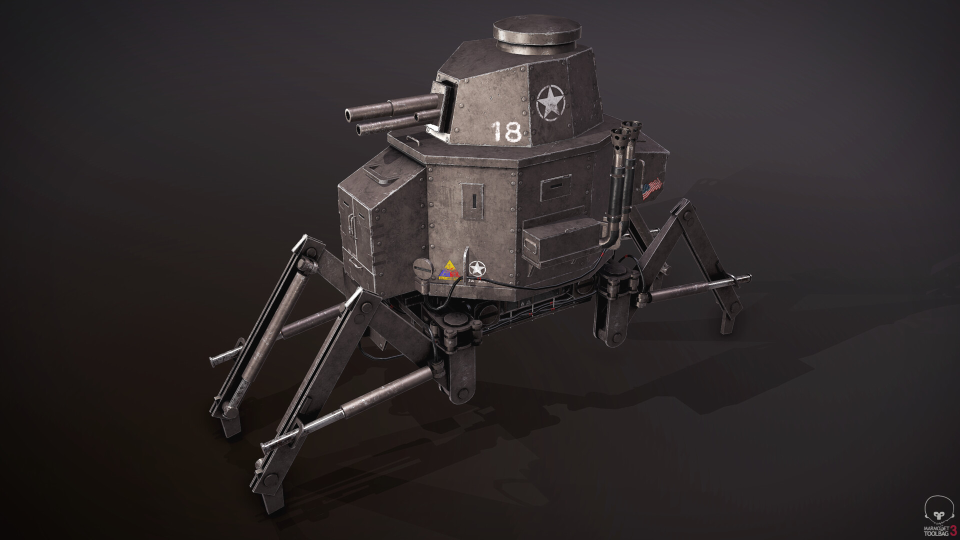 "Konter" Dani - Tank d’Infantrie HUSSAR (3D model)