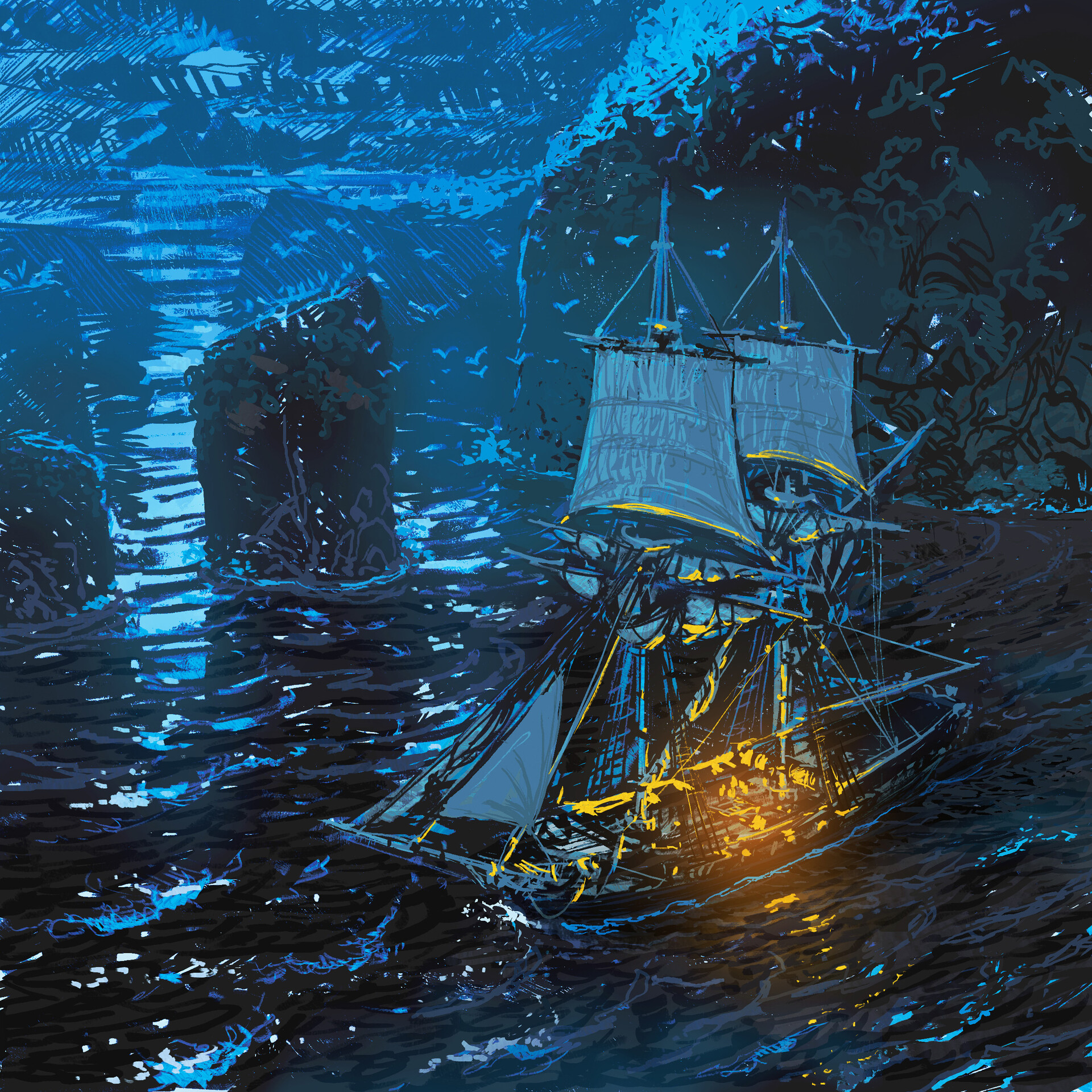 ArtStation - sunless sea, nello fontani