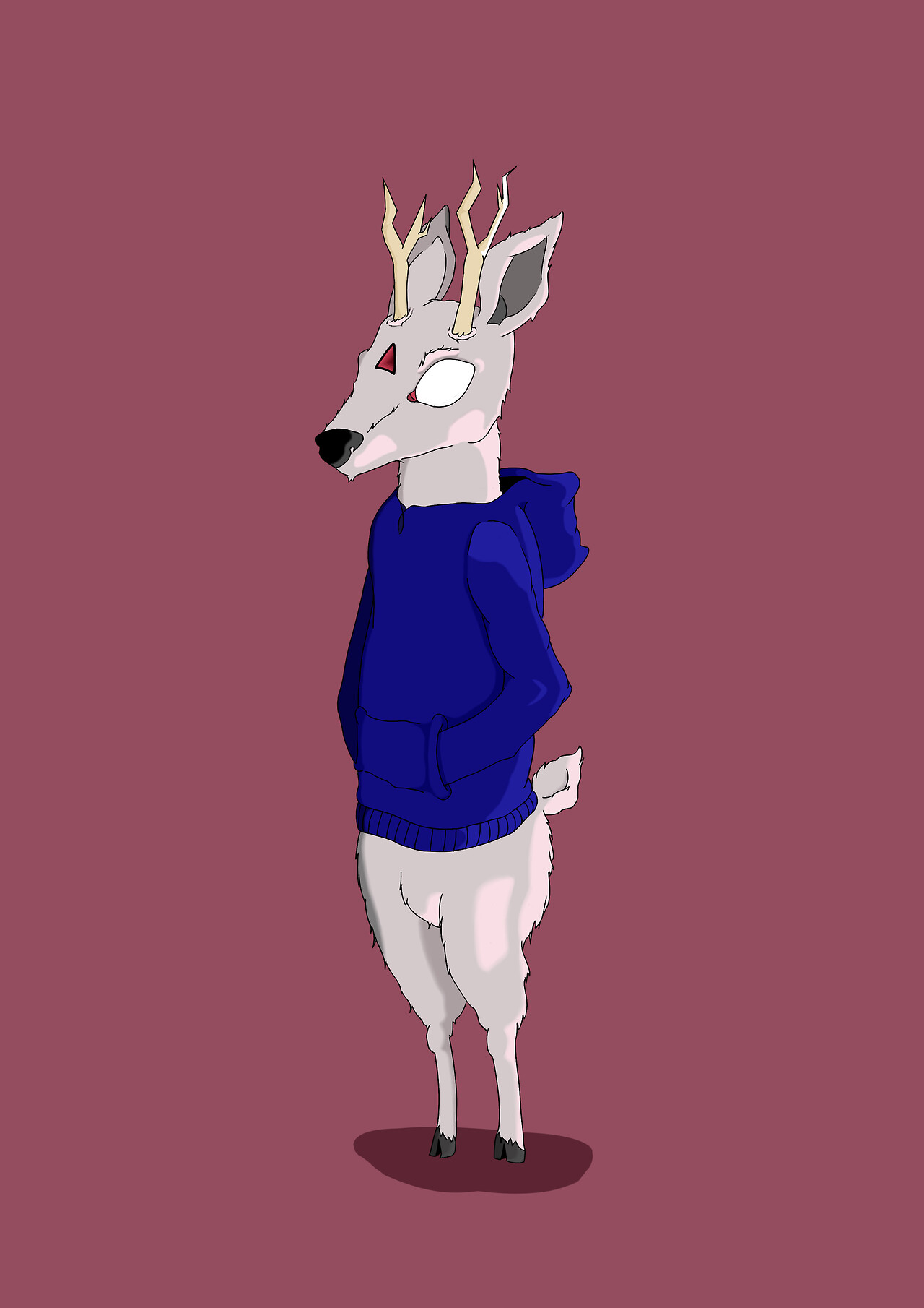 ArtStation - Devil deer with sweatshirt
