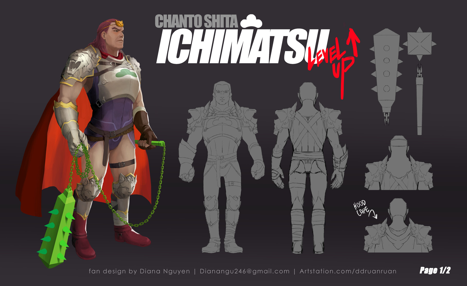 ArtStation - Chanto Shita Ichimatsu Fan Design
