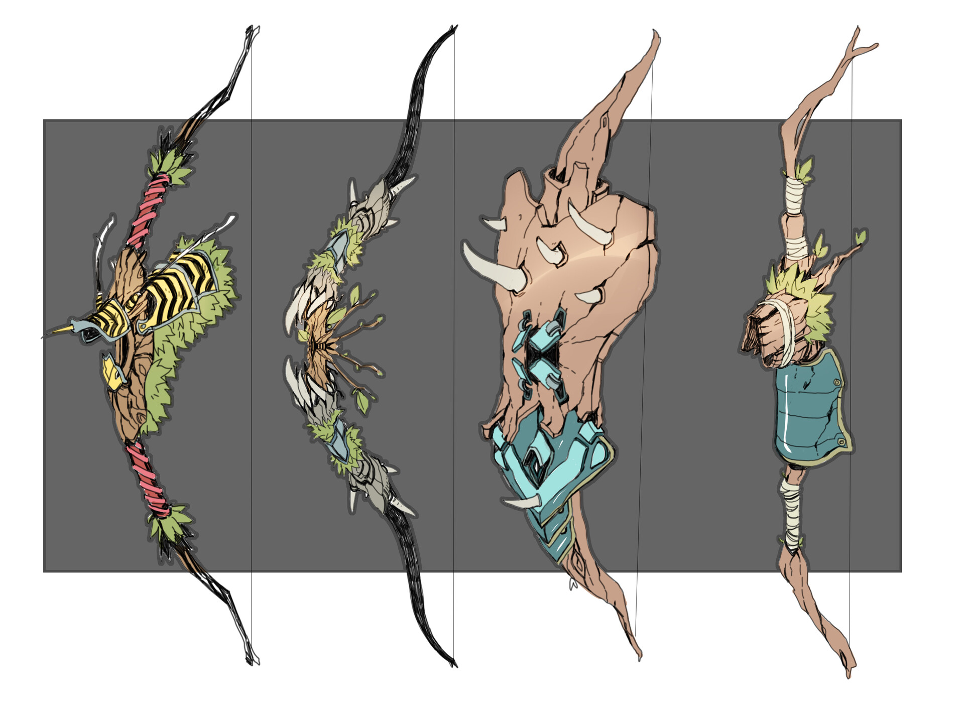 ArtStation - bows of the forest people