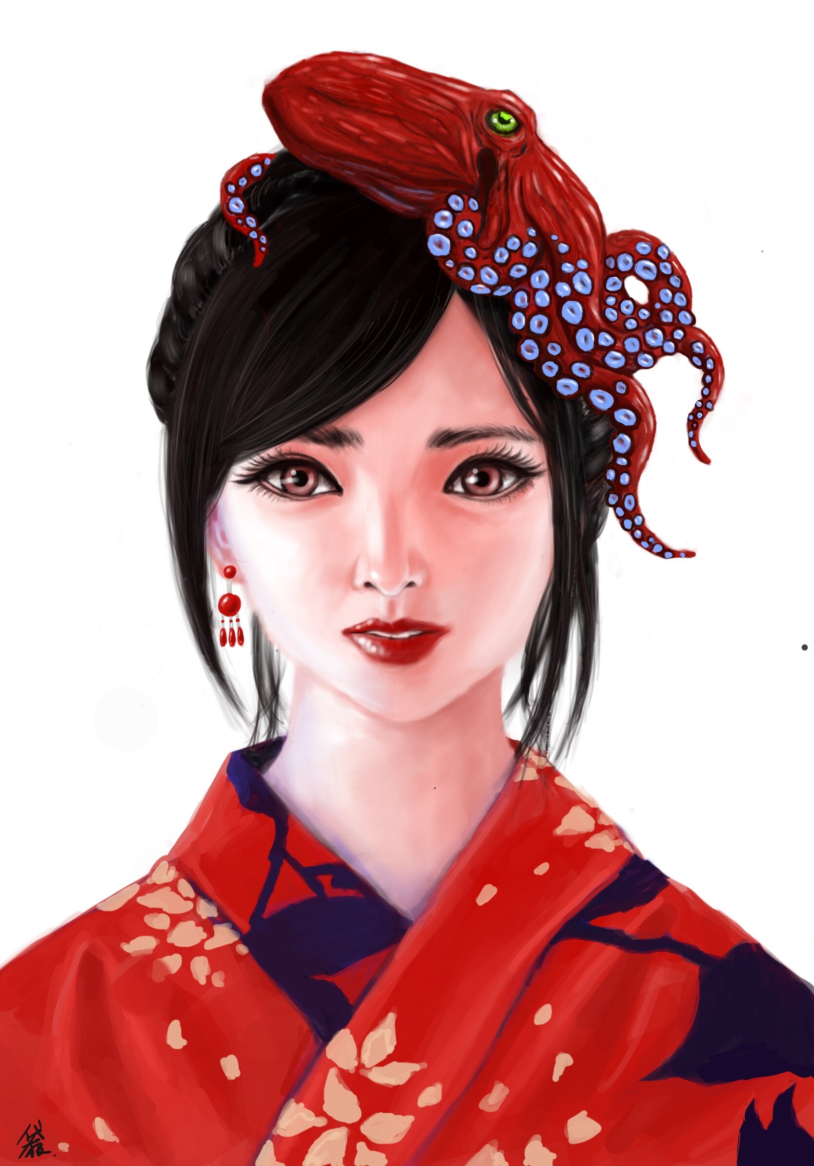 ArtStation - Octopus girl