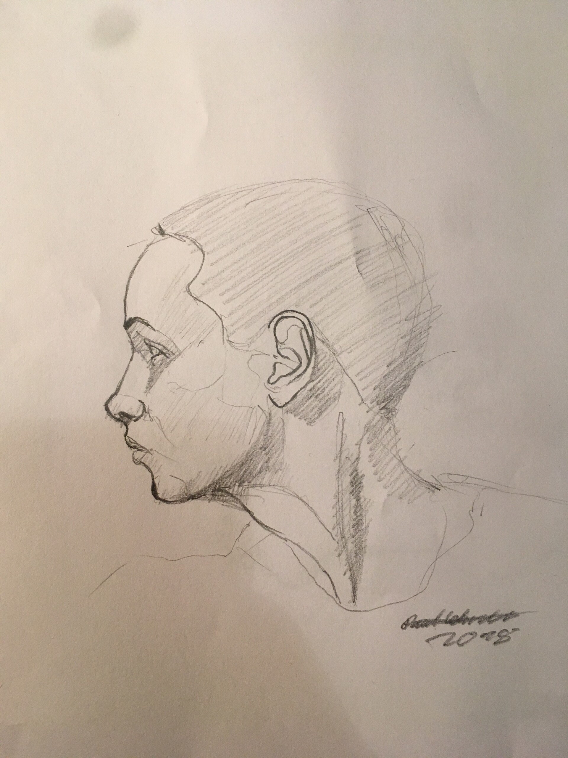 ArtStation - Face profile study