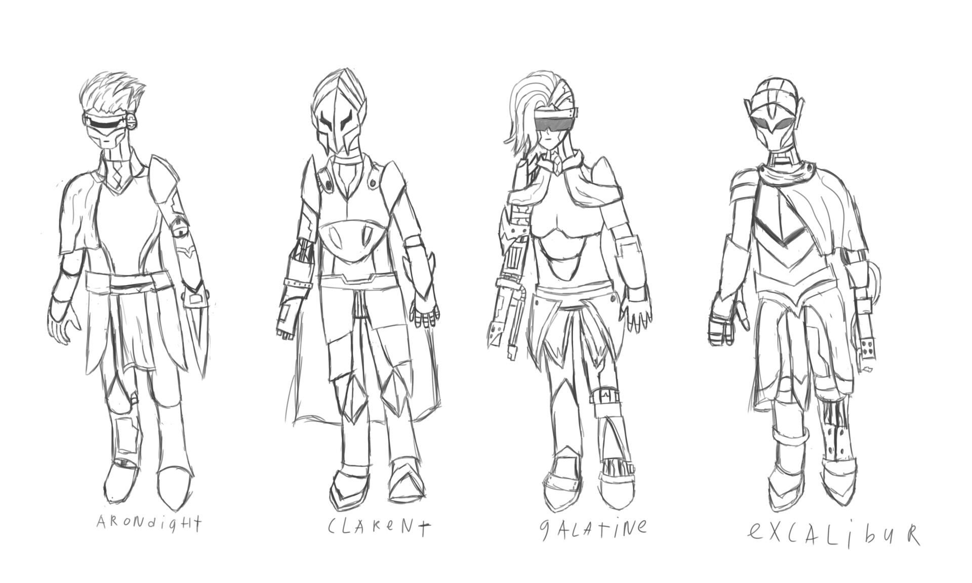 Alex Luyken - futuristic / cyber knight concept