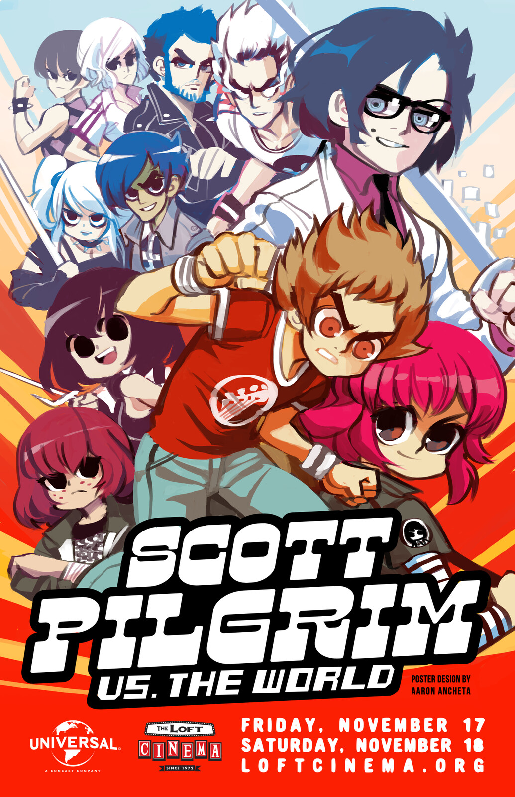 Aaron Ancheta - Scott Pilgrim Loft Poster