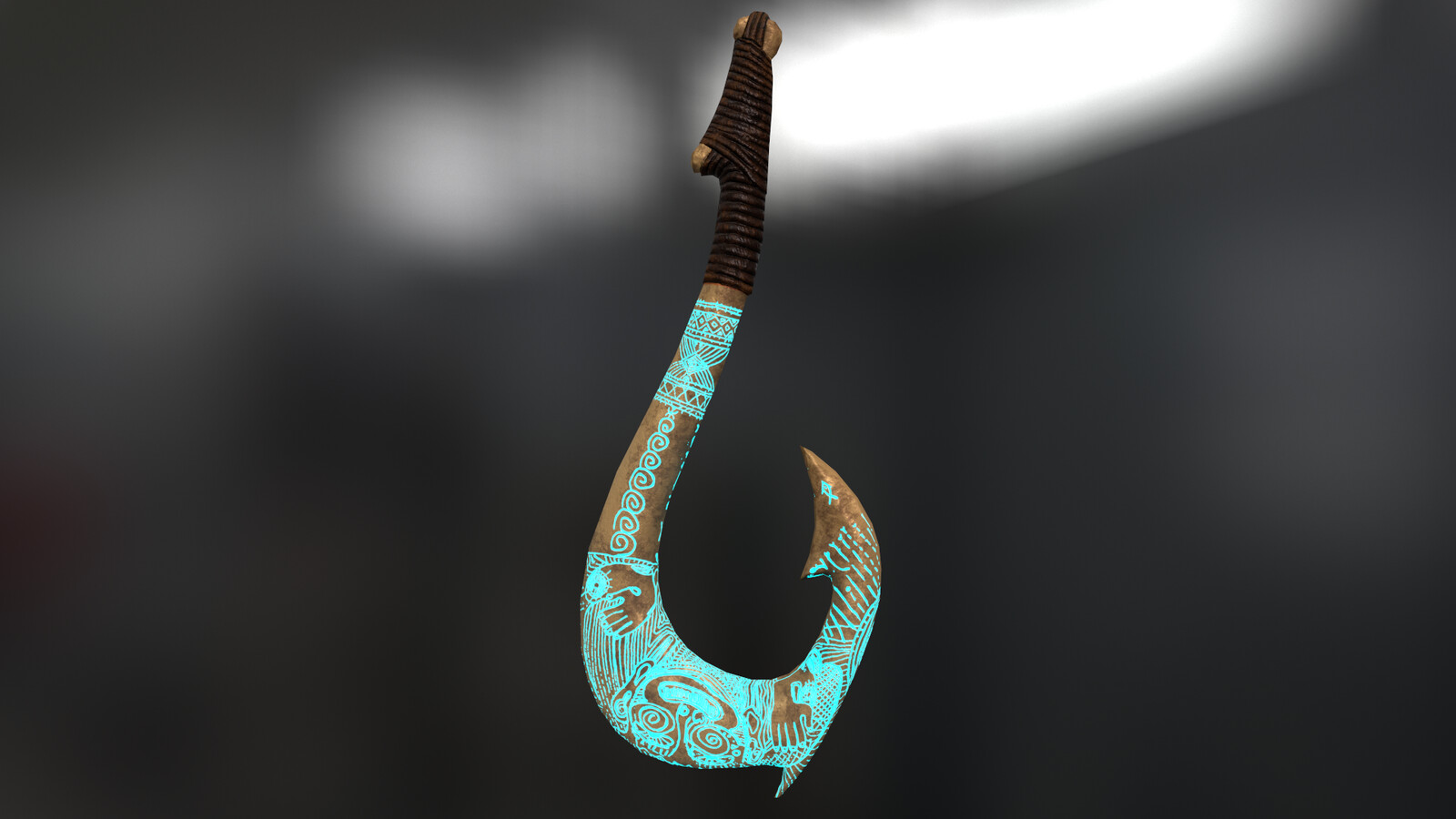 Anit Sonurlekar - Moana Maui Fish Hook Weapon (Game Art / Asset / Prop)
