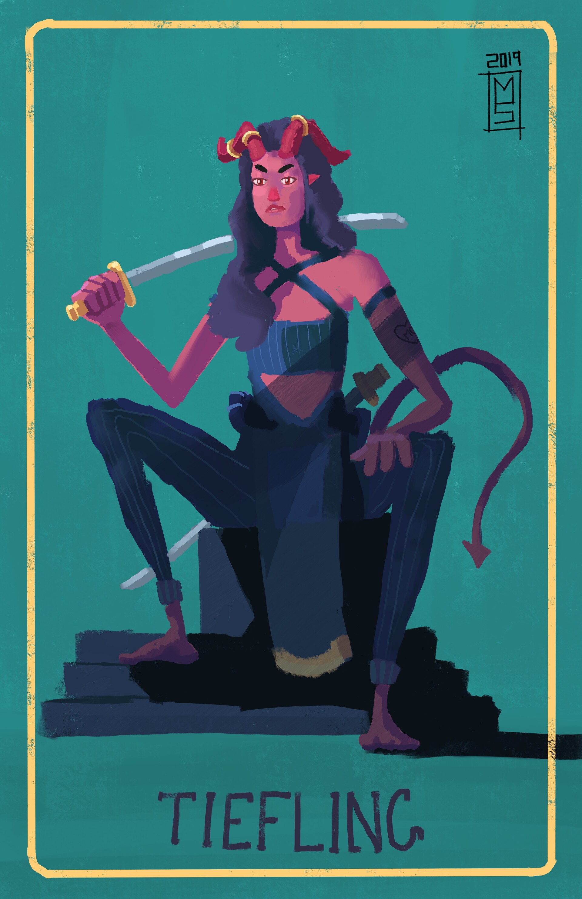 Drollbarracuda - Matthew Sauder - D&D Tiefling