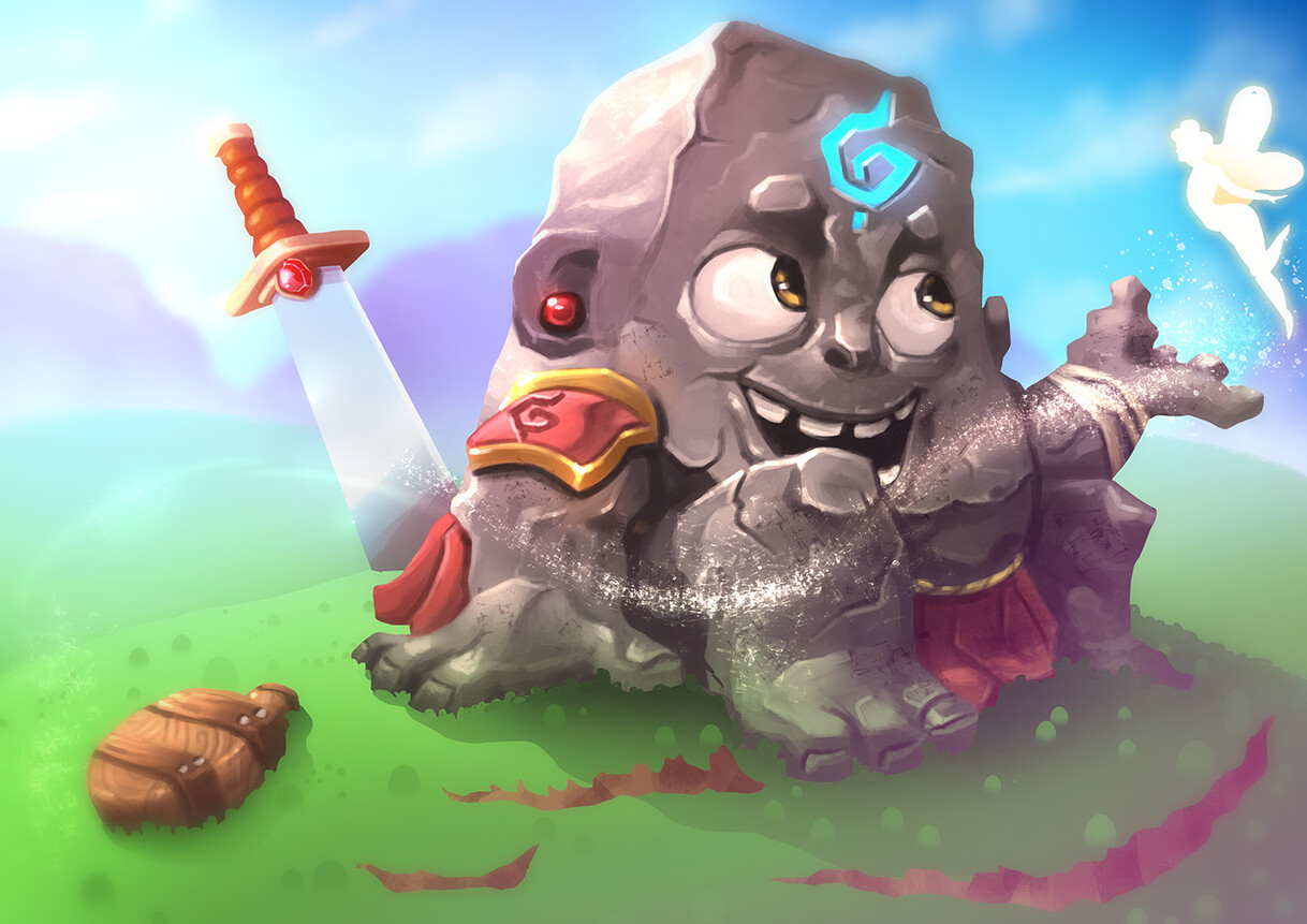 ArtStation - Dream of Golems and fairies