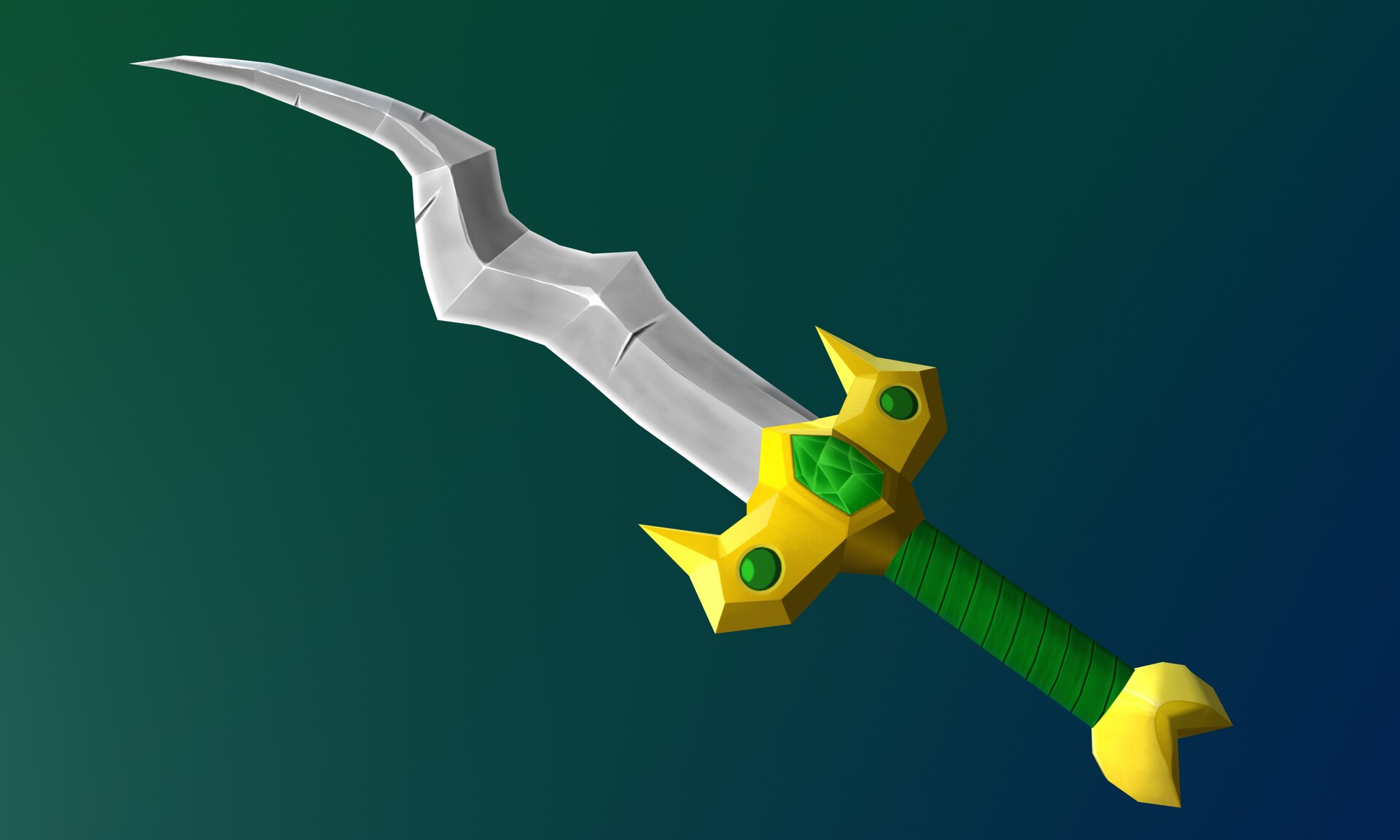 ArtStation - Toon Low Res Flat Shading Stylized Sword