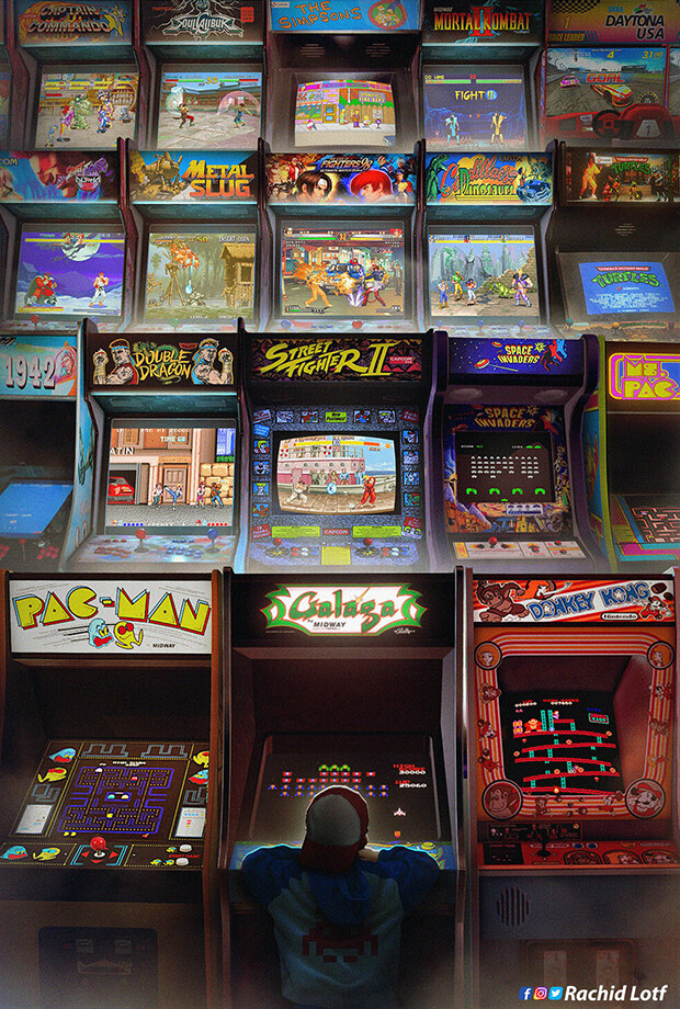 ArtStation - Arcade Game Room