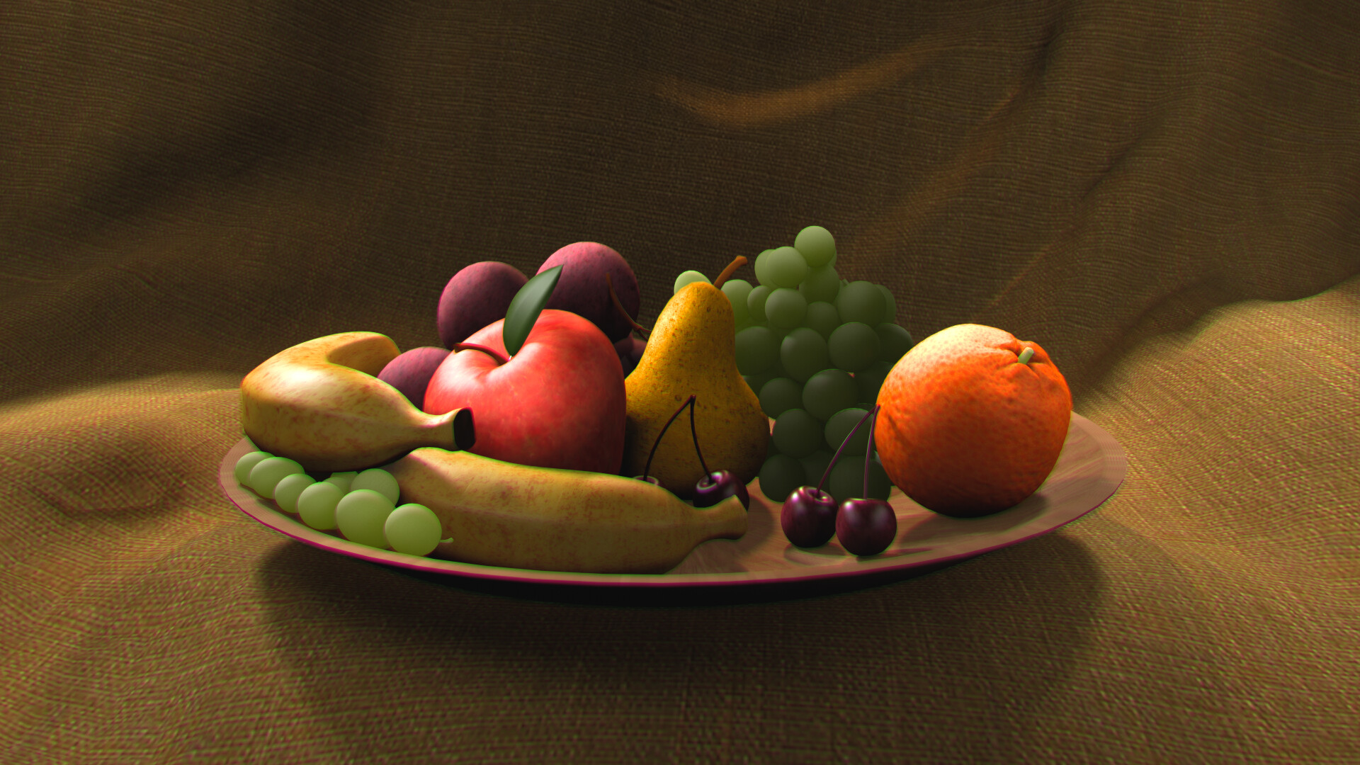 ArtStation - Lighting Practice - Fruit Bowl