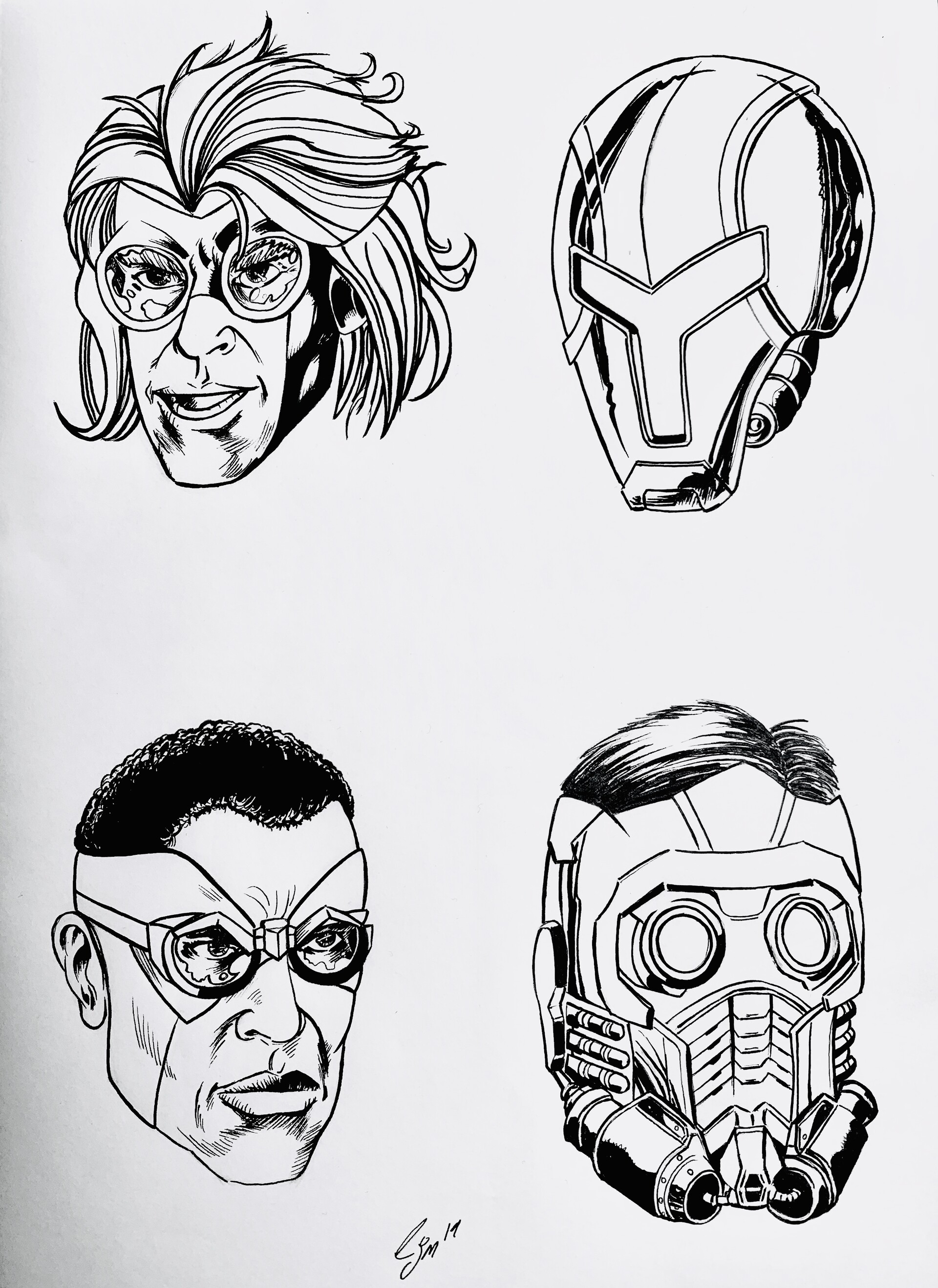 colin merrick portfolio - Helmet and Visor Study