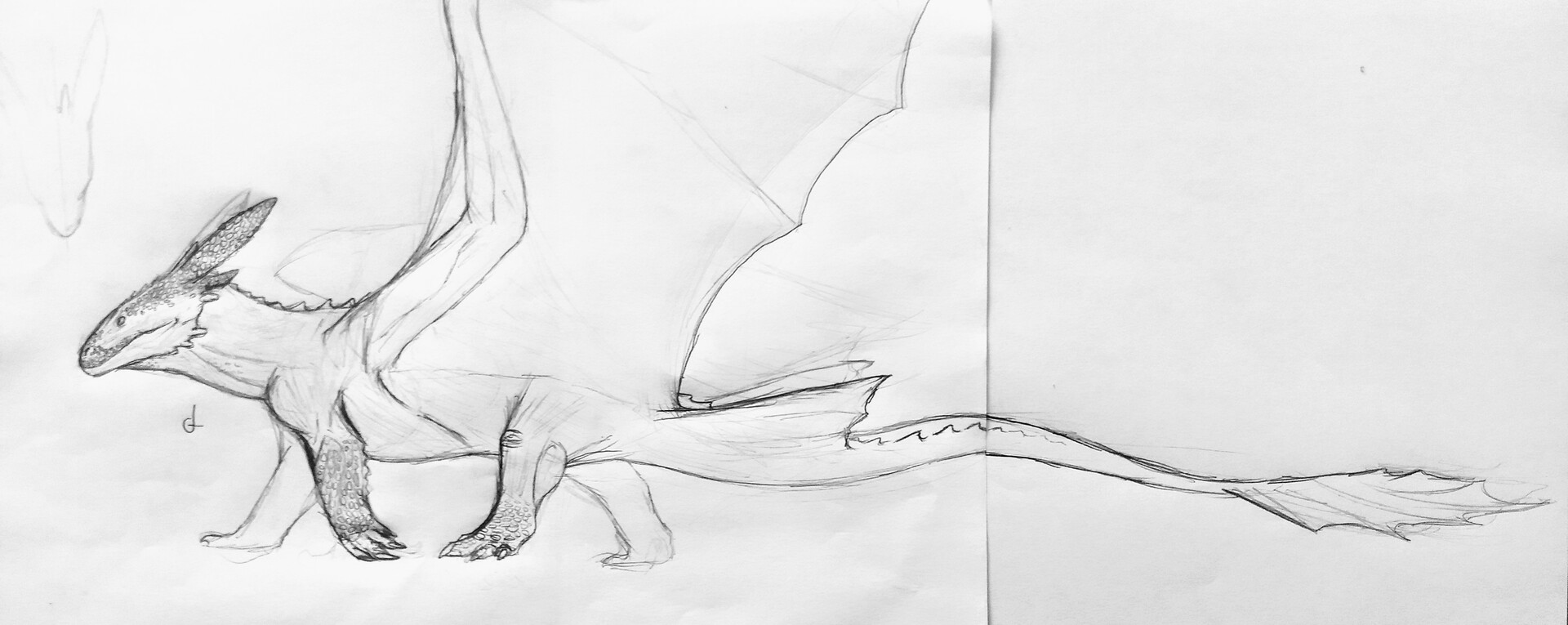 how to draw a realistic night fury