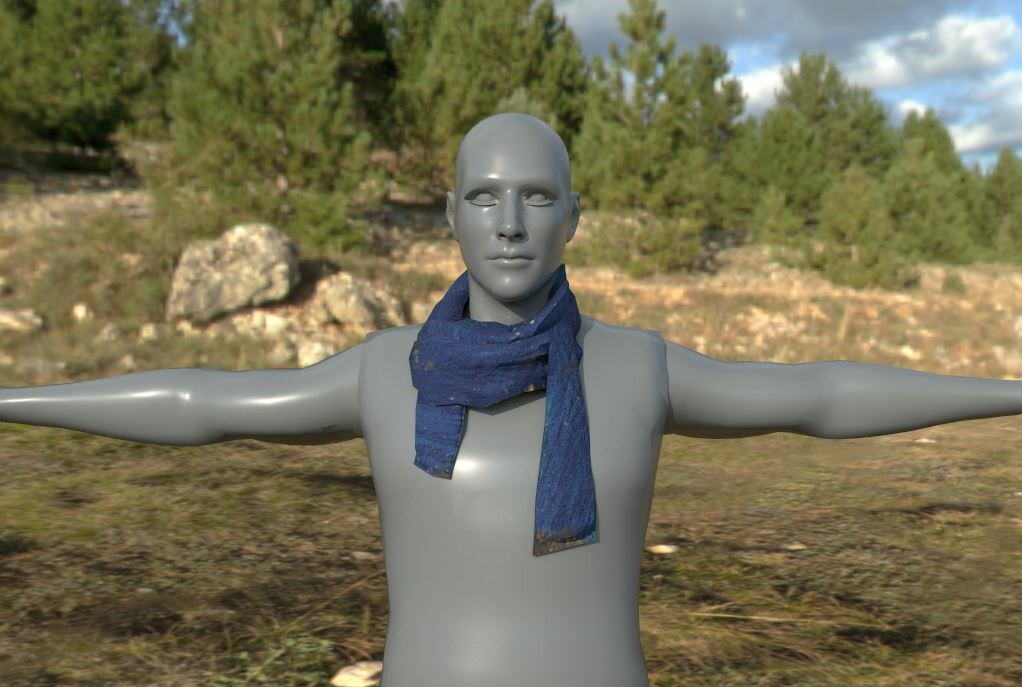 ArtStation - Men Scarf