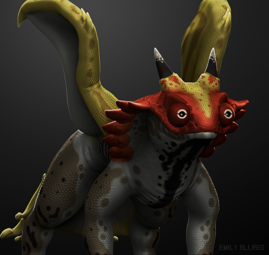 Emily Allred - Monster Hunter - Chameleos Concept Sculpt