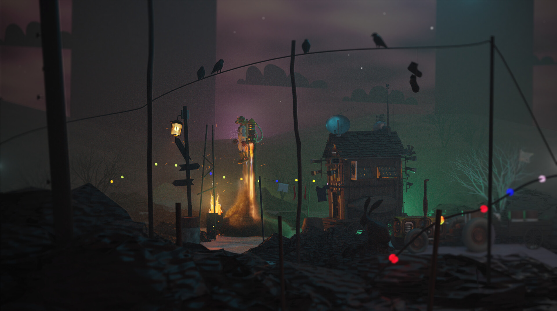 ArtStation - Rocketboy takes flight