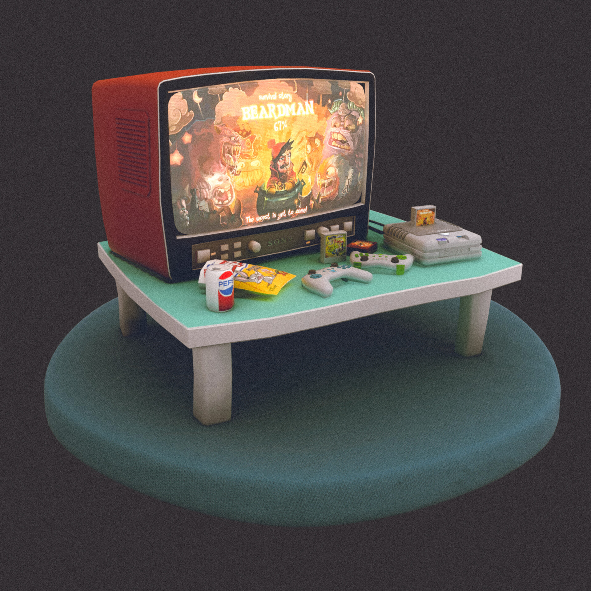 ArtStation - RetroClay: LAMPSTATION