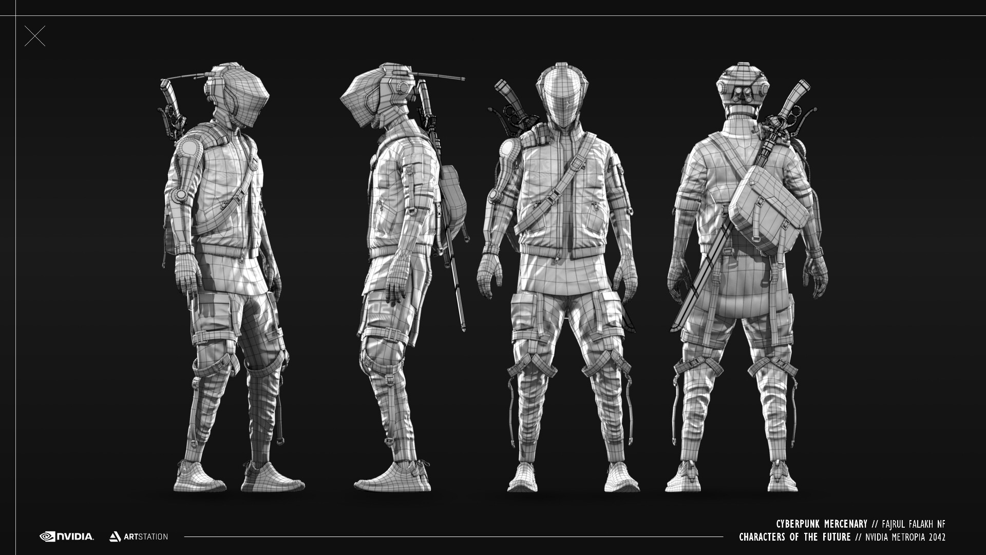 Fajrul FN - Cyberpunk Mercenary (Game Character)