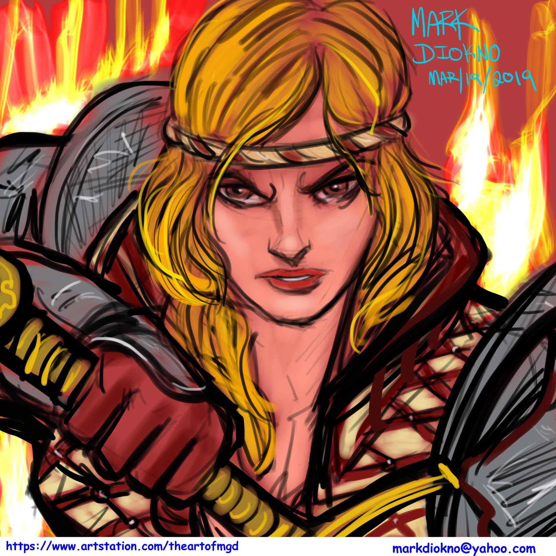 ArtStation - Saskia Speed painting