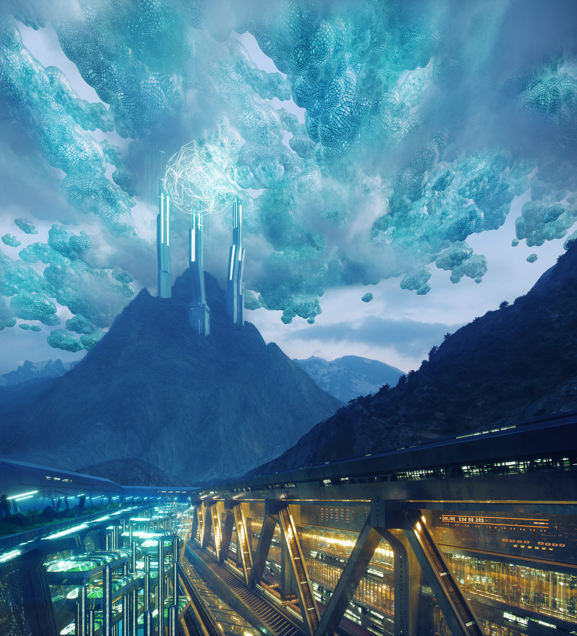 ArtStation - City in the Cloud