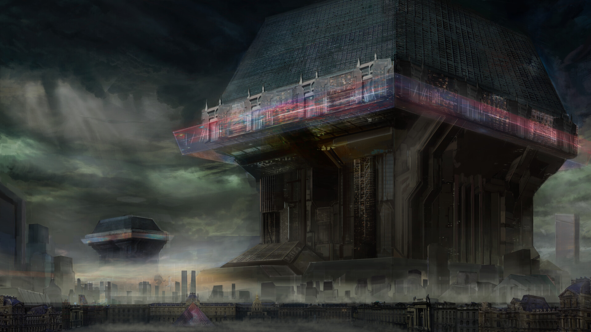 ArtStation - Cyberpunk Building.