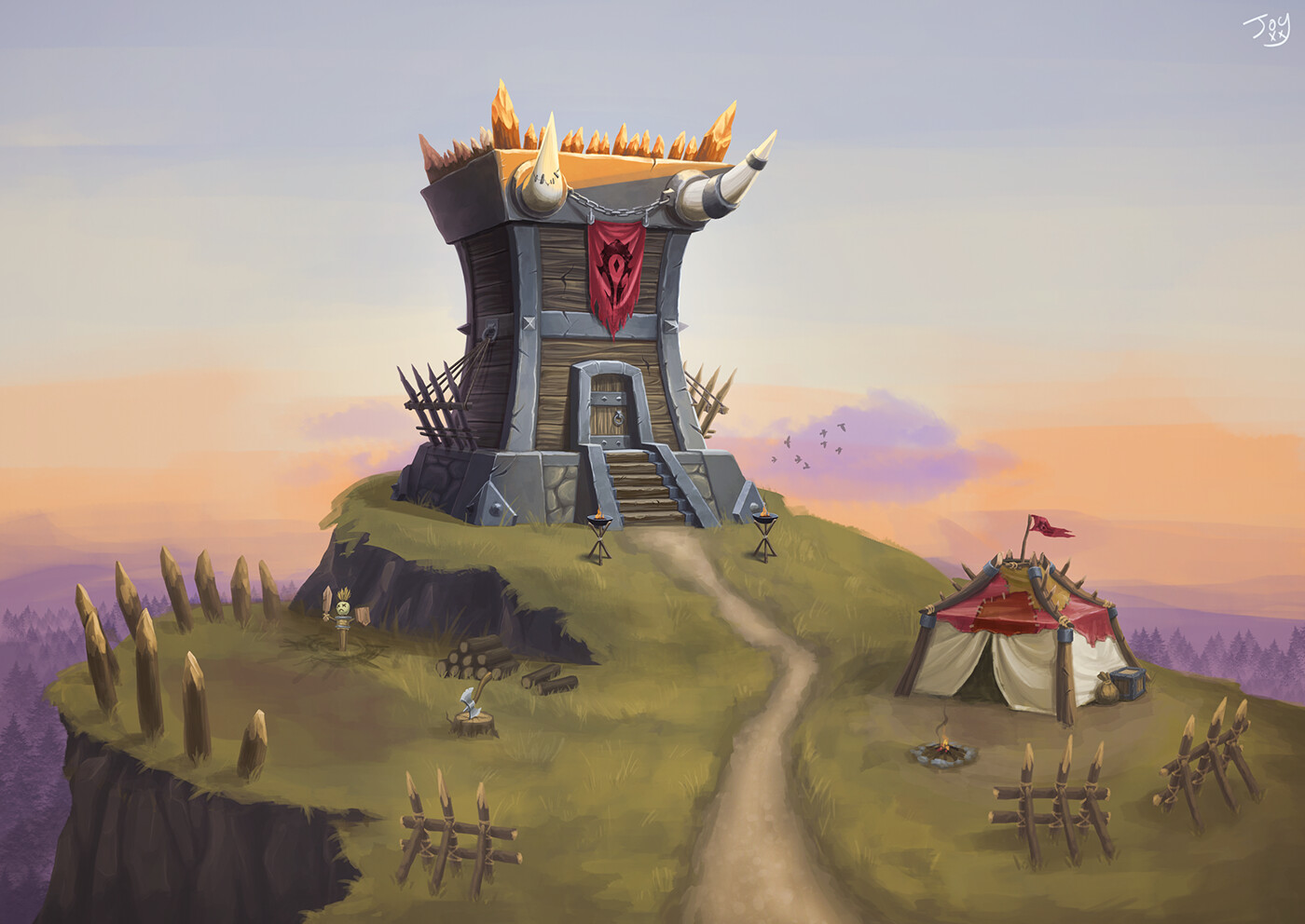 ArtStation - Orc Watch Tower