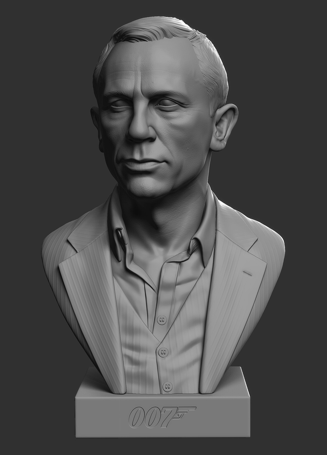 Darren Pattenden - Daniel Craig as 007 bust