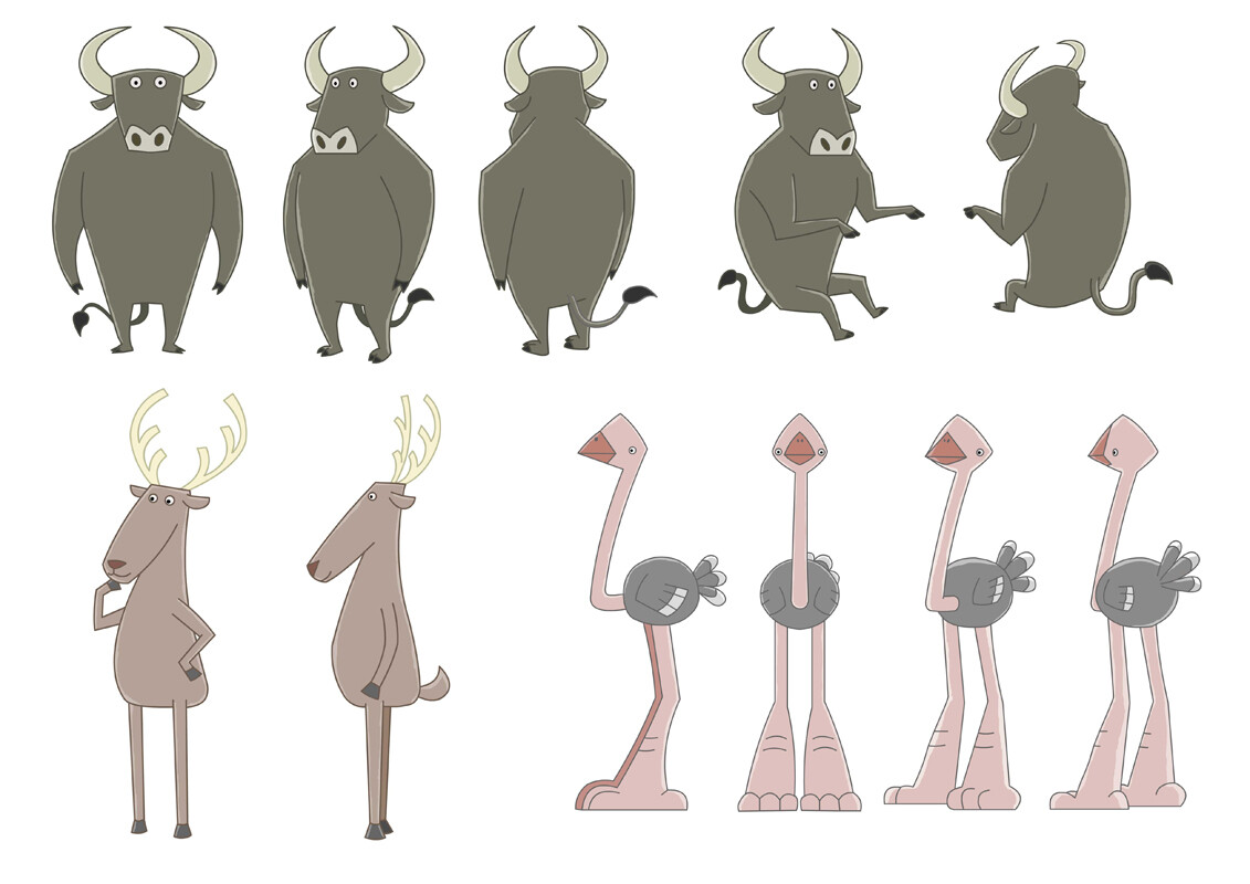 ArtStation - Animal Characters Turnaround