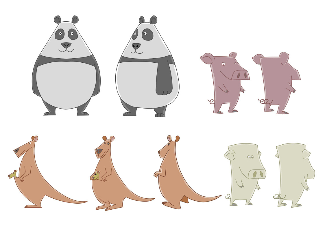 ArtStation - Animal Characters Turnaround