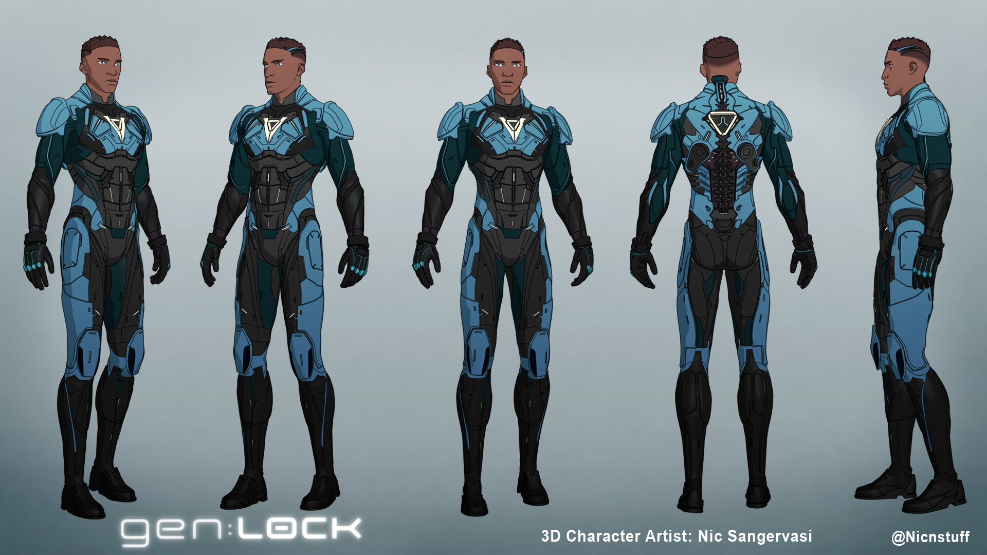 Nicolas Sangervasi - Gen:Lock Season 1 Julian Chase GL Suit