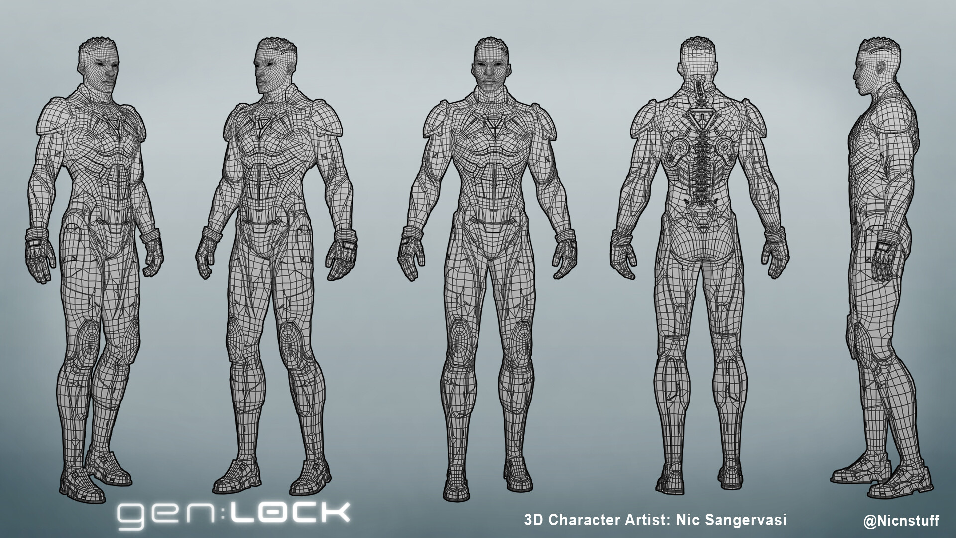 Nicolas Sangervasi - Gen:Lock Season 1 Julian Chase GL Suit