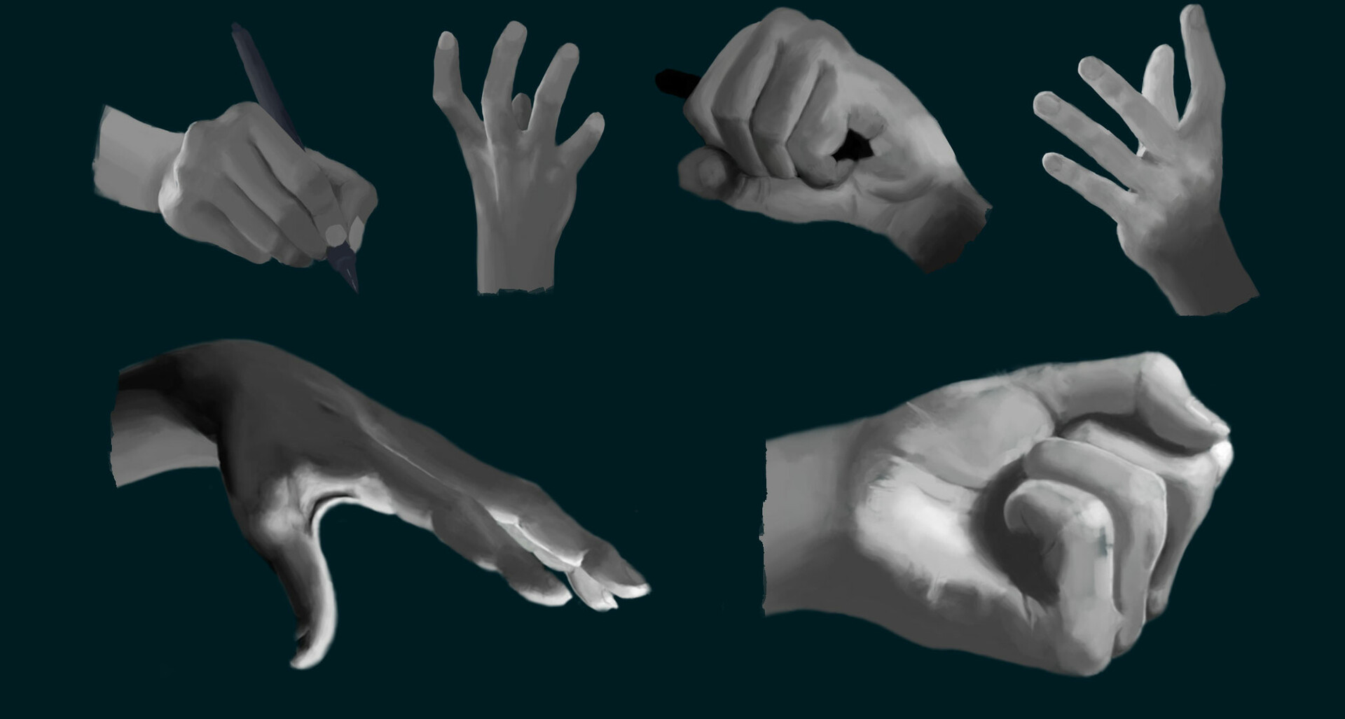 ArtStation - Hand Studies
