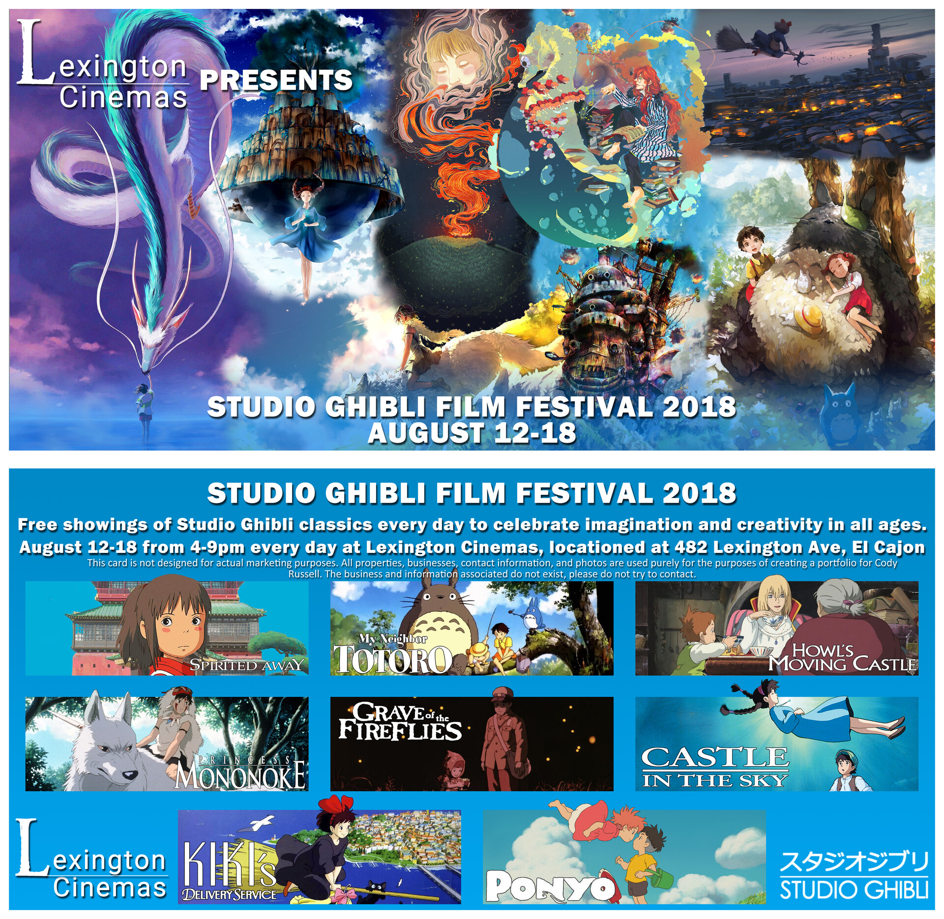 ArtStation - Lexington Cinemas Studio Ghibli Film Festival