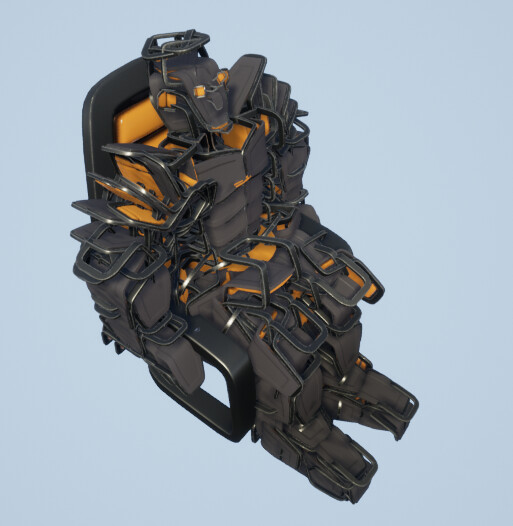 ArtStation - UE4 Chair Man Sitting on a chair