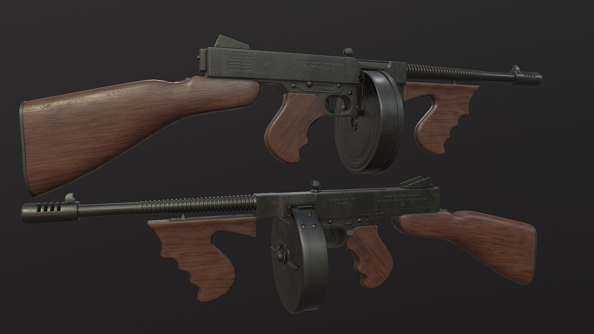 ArtStation - Thompson Submachine Gun