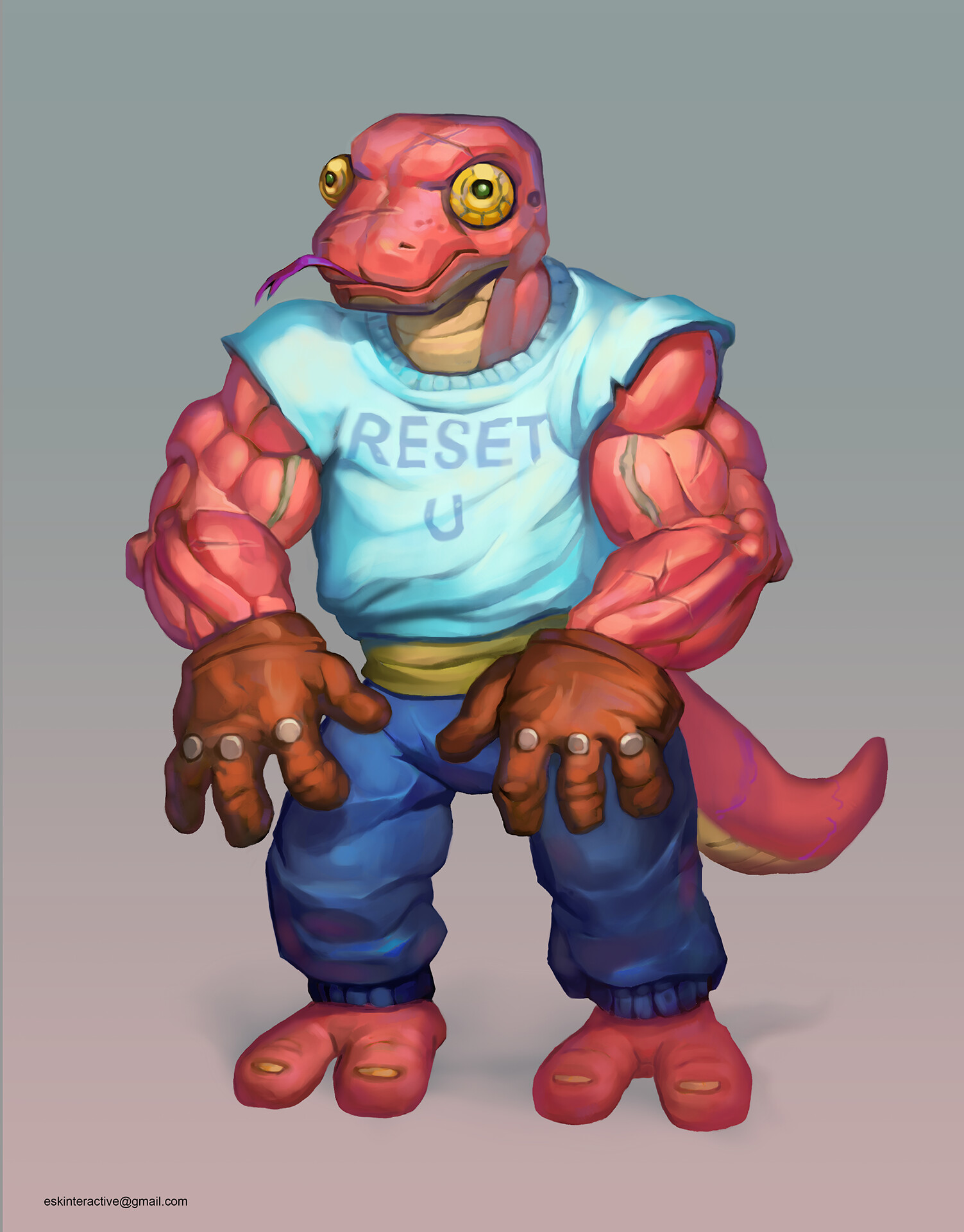 ArtStation - Lizard fighter