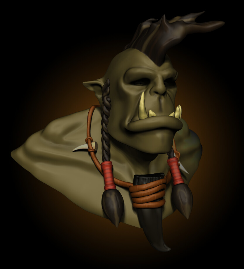 ArtStation - Orc Bust