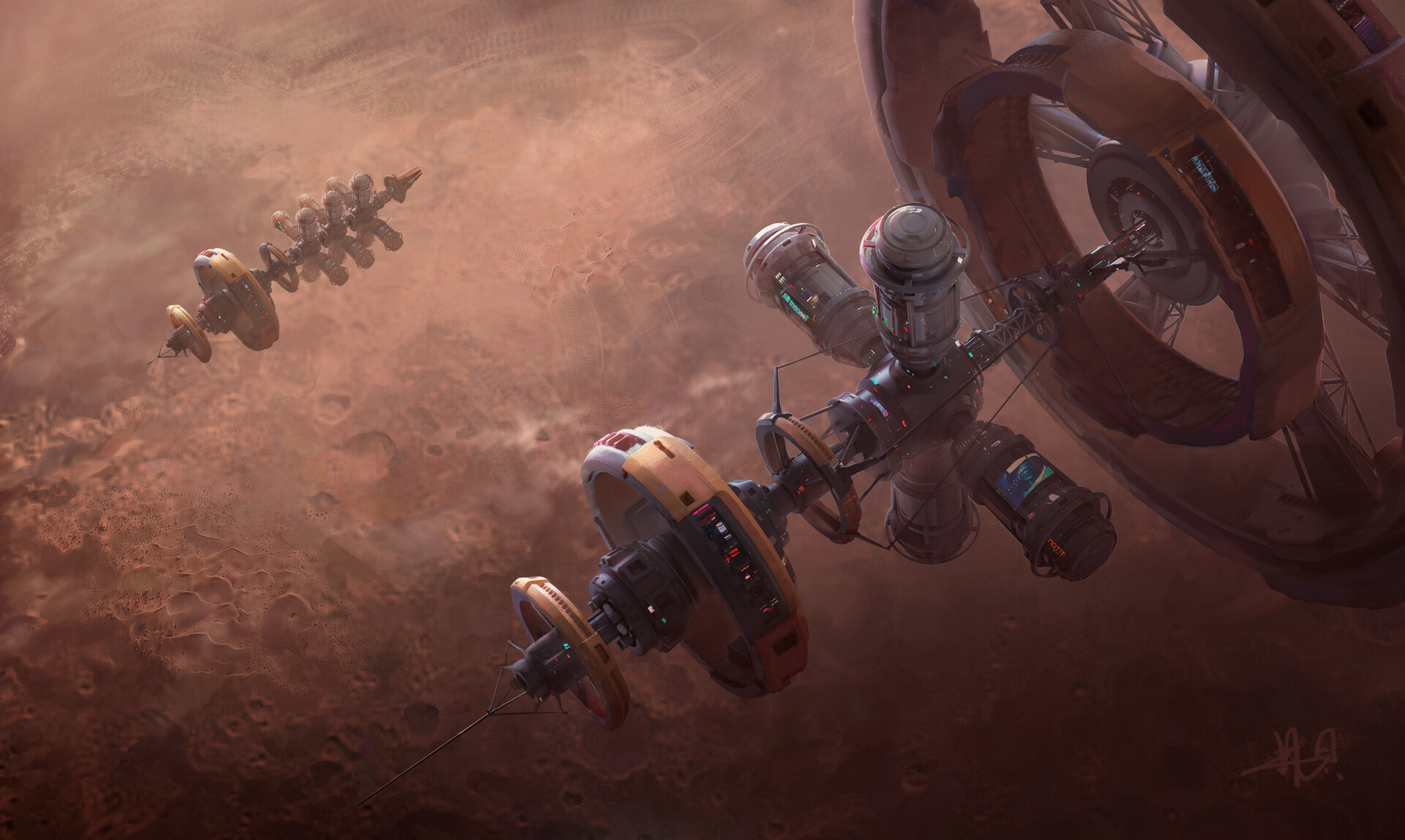 ArtStation - colony on Mars, Bei Fu