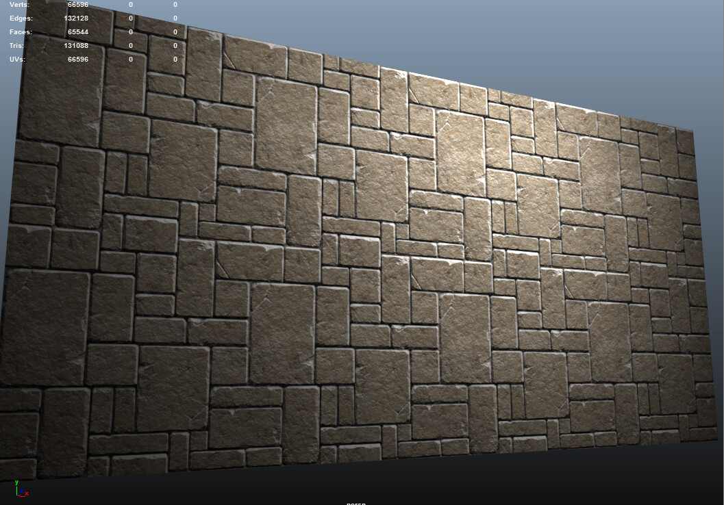 ArtStation - Tiled stone wall texture