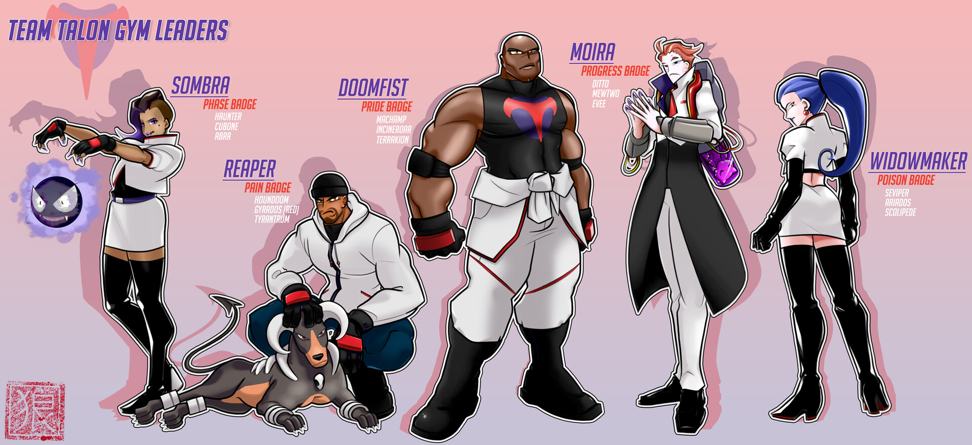 ArtStation - Team Talon Gym Leaders