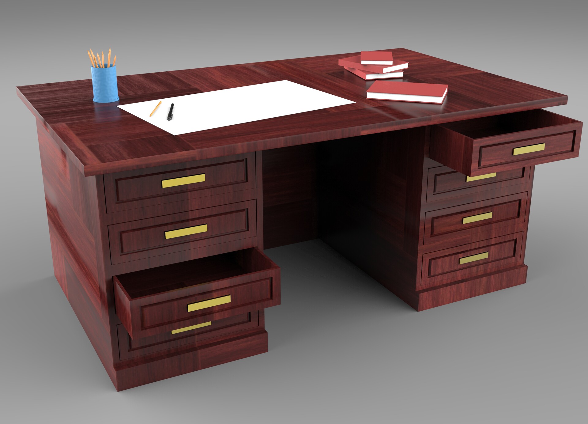 ArtStation - Classical Desk
