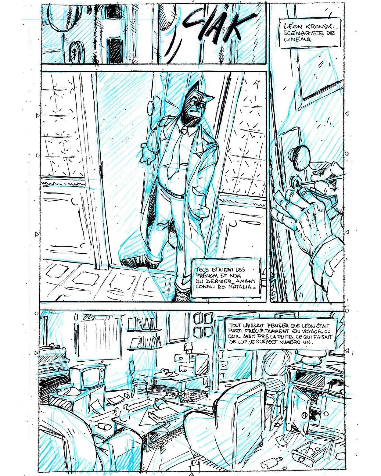 ArtStation - Story board manga Blacksad