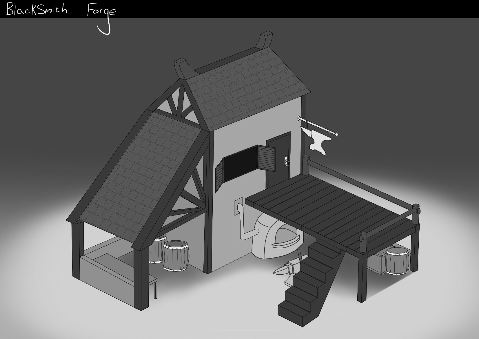 ArtStation - Blacksmith Forge