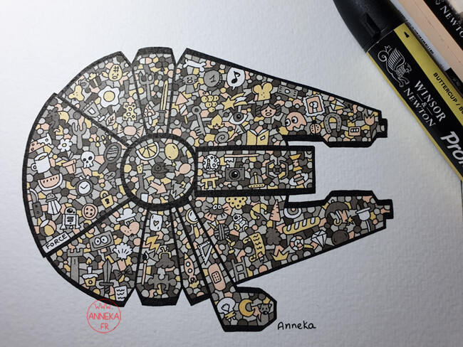 ArtStation - Millennium Falcon