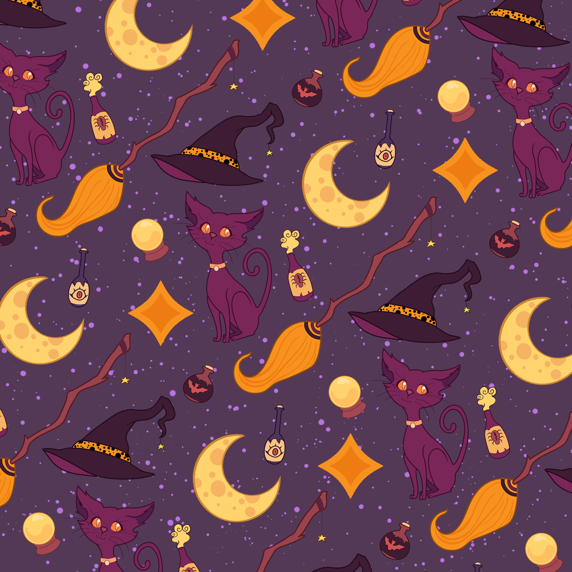 ArtStation - Halloween Pattern