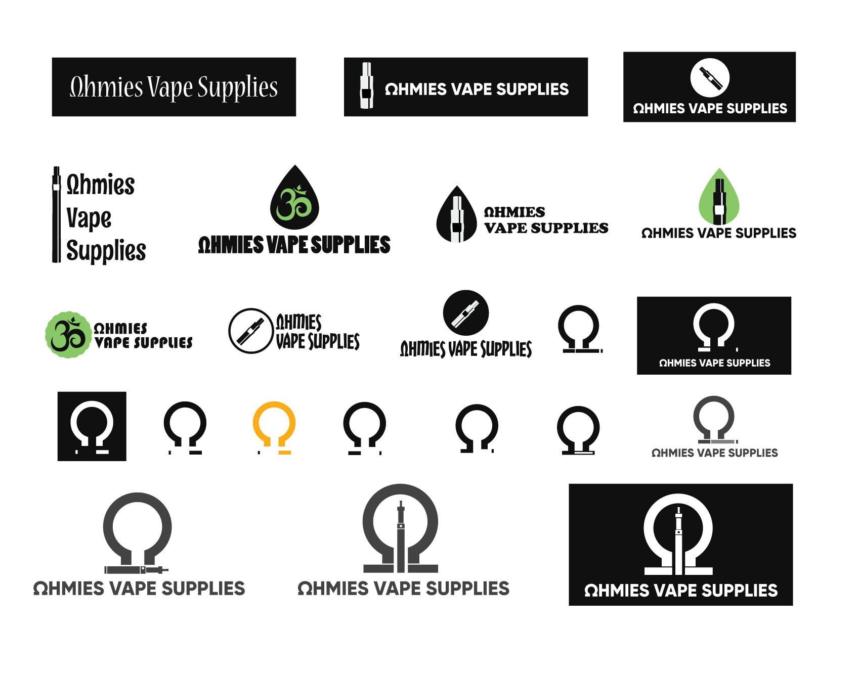 ArtStation - Ohmies vape supplies logo freebie